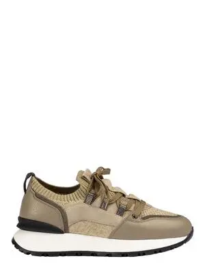 DOUCAL'S Lace Up Sneakers - Beige