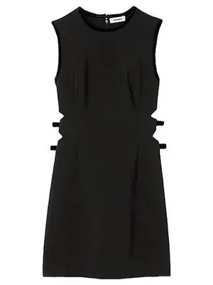 Sandro Sleeveless Mini Dress With Cut-out Detail - Black