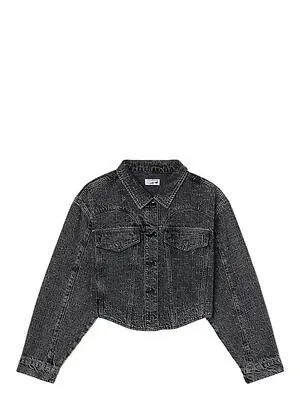 Good American X Dolly's Joleans Dolly Parton Crystal-embellished Denim Jacket - Black145