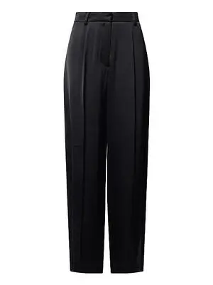 TOTÊME Wide-leg Satin Trousers - Black