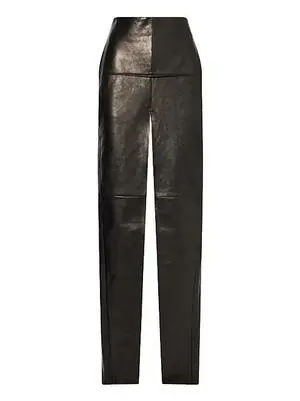 Rick Owens Wool Maxi Skirt With Slit - Black