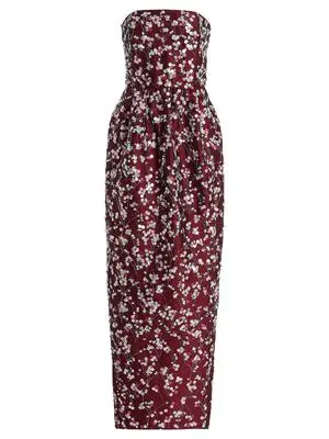 Bernadette Holiday Beaded Gown - Red