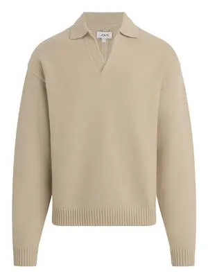 Joe's Jeans Wool Relaxed Polo Sweater - Simply Tau