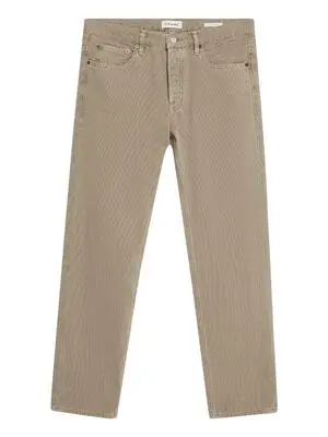 FRAME Straight-Leg Canvas Jeans