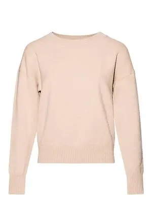YVES SALOMON Merino Wool Crewneck Sweater - Ficelle