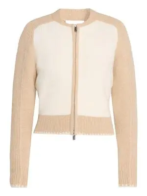 3.1 Phillip Lim Wool-blend Zip Cardigan - Ivory-beige