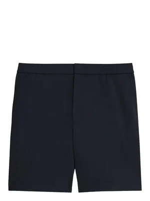 Theory Curtis Shorts In Precision Ponte Black