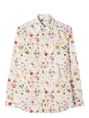 Paul Smith Tailored-fit 'liberty Floral' Print Shirt - White