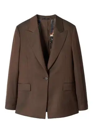 PAUL SMITH Tonic Wool Blazer With Button Detail
