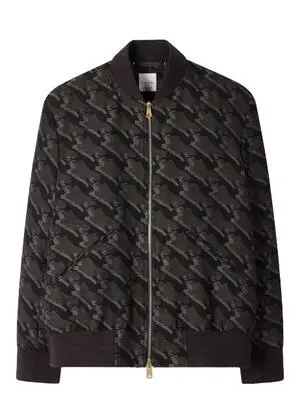 Paul Smith Rabbit Jacquard Bomber Jacket - Brown