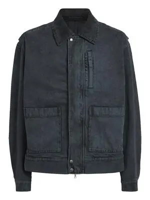 Dries Van Noten Denim Overdyed Workwear Jacket - Grey
