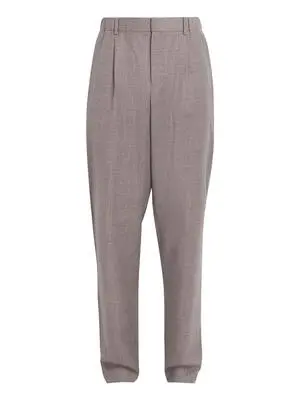 Agnona Wool Slim Trousers - Brown