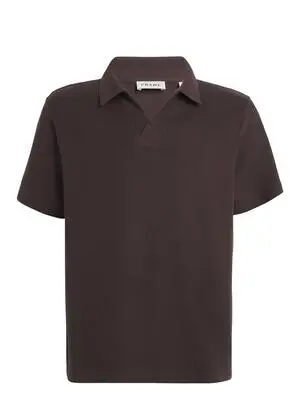 FRAME Cotton Polo Shirt - Brown