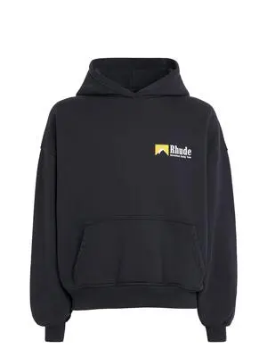 Rhude Cotton International Racing Hoodie - Black