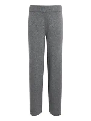 SKIMS Cashmere Wide-leg Trousers - Grey