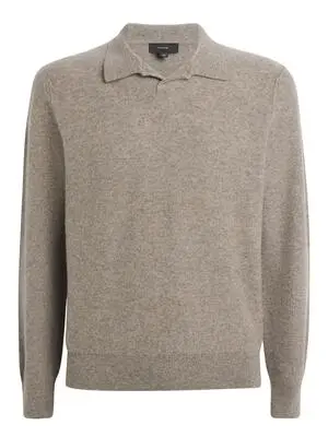 Vince Cashmere Polo Sweater - Beige