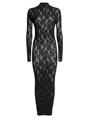 SKIMS Lace Maxi Dress - Black