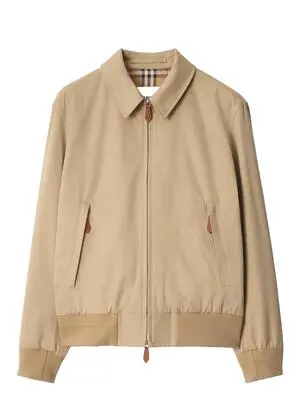 Burberry Gabardine Harrington Jacket - Beige