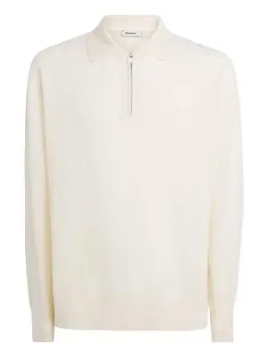 Simkhai Cashmere-blend Klaus Half-zip Sweater - White