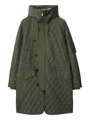Burberry Reissued Quilted Parka - Green
