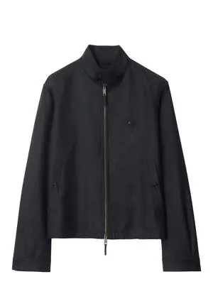 Burberry Wool Harrington Jacket - Black