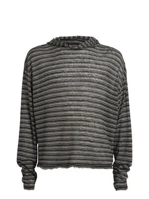 424 Striped Layering Hoodie