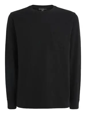 Vince Sueded Jersey Pocket T-shirt - Black