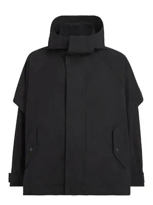 Issey Miyake Cotton Hooded Jacket - Black