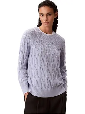 Calvin Klein Calvin Klein Cable Knit Sweater Casual Blue