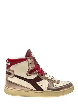 DIADORA Mi Basket Metal Mix Sneakers - Light Beige