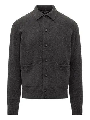 FILIPPO DE LAURENTIIS Wool And Cashmere Cardigan - Grey