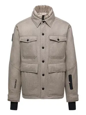 Moncler Antuco Wool Down Shacket - Beige