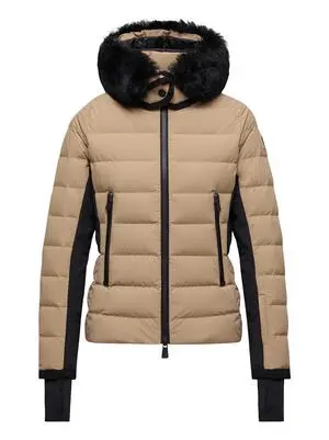 Moncler Lamoura Hooded Ski Jacket - Beige