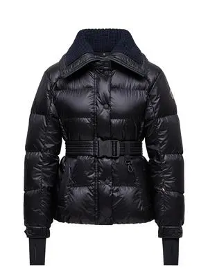 Moncler Bataillouse Belted Ski Jacket Blue