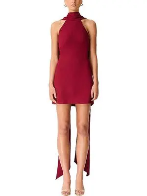 ELLIATT Mira Halter Mini Dress - Red