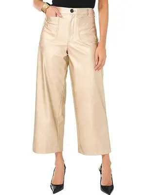 VINCE CAMUTO Cropped Metallic Pants
