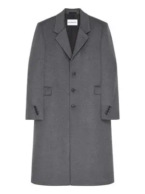Givenchy Coat In Wool And Cashmere - Grey Mix