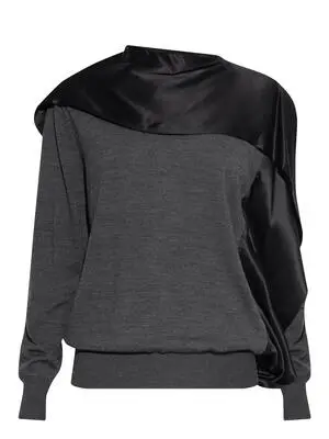 FERRAGAMO Mixed Materials Sweater - Grey