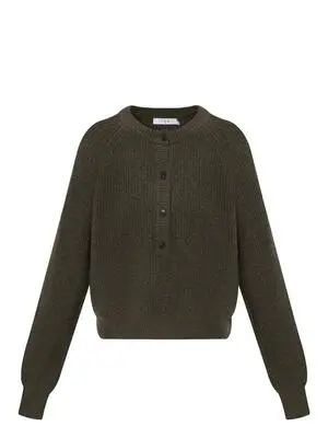 IRO PARIS ALANO Ribbed Knit Sweater Green