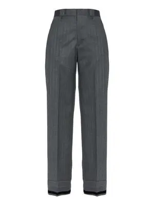MAISON MARGIELA Woolen Trim Trousers - Grey