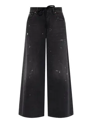 MAISON MARGIELA Paint Splatter Bootcut Jeans - Black