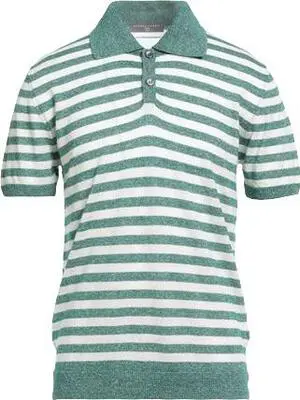 DANIELE FIESOLI Striped Linen And Cotton Sweater - Green