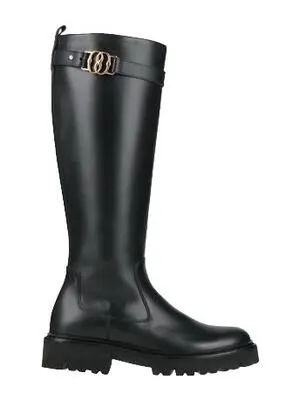 Bally Riding Leather Boots - Black