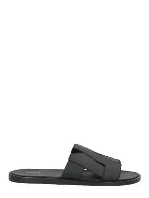 Amiri Leather Slide Sandals Black