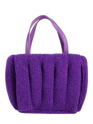 THEMOIRE Textile Bowler Bag - Purple