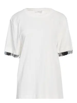 Rabanne Top With Appliqués - White