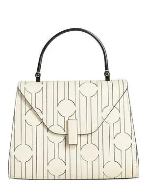 VALEXTRA Handbag In Calfskin Leather - White