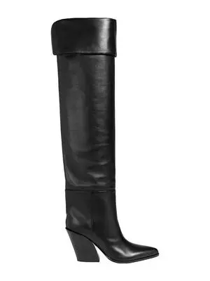 JIMMY CHOO Maceo 85 Leather Over-the-knee Boots - Black