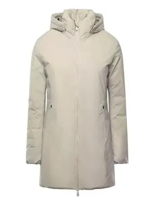 SAVE THE DUCK Removable Hood Zip-up Coat - Neutrals