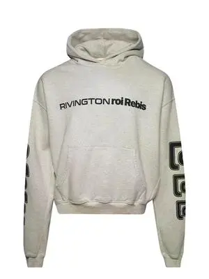 RRR123 Logo-print Hoodie - Grey